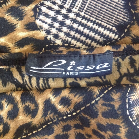 Lissa Paris | Tops | Asymmetrical Mixed Animal Print Top Made In France ...